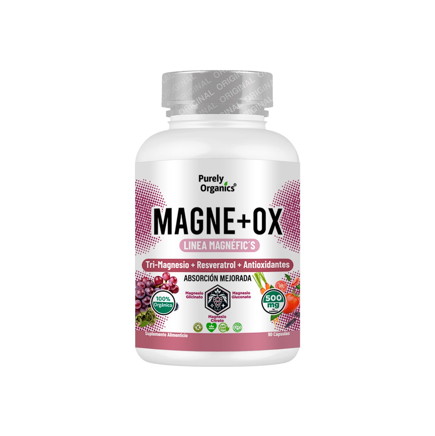Magne+Ox Magnesio y Resveratrol Bienestar para Balance Muscular y Nerv ...